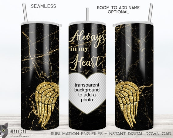 Memorial Tumbler Designs Custom Add Photo 20 Oz Skinny Tumbler - Etsy