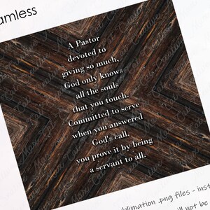 Pastor Appreciation Tumbler Wrap Sublimation Designs Pastor Poem 20 Oz ...