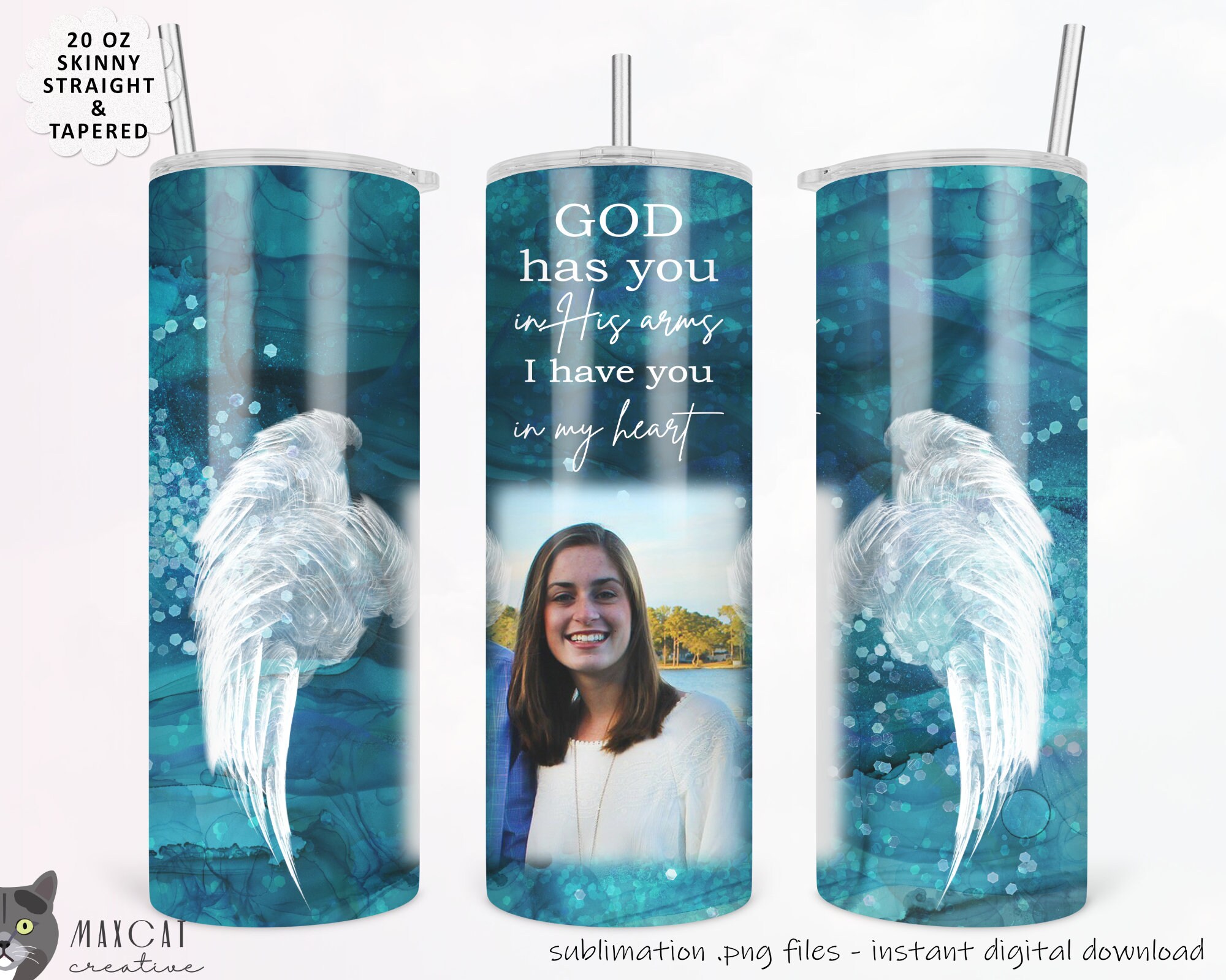 Sympathy Sublimation Tumbler Designs Personalize Photo 20 Oz - Etsy