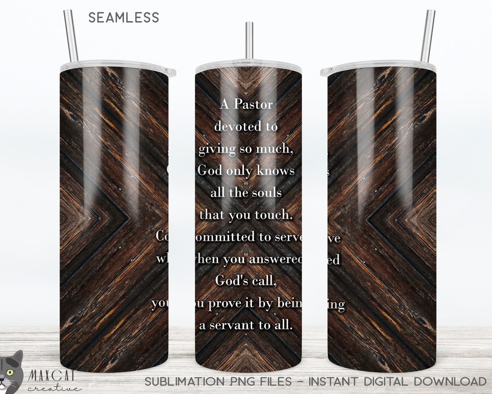 Pastor Appreciation Tumbler Wrap Sublimation Designs Pastor Poem 20 Oz ...