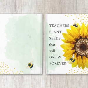 Journal Cover PNG Design Template, Teacher Gift, Spiral Planner ...