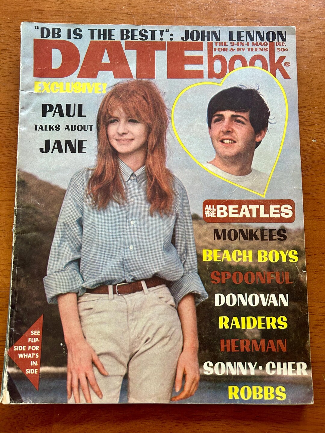 Beatles: Datebook Dec. 1966 Paul Talks About Jane - Etsy