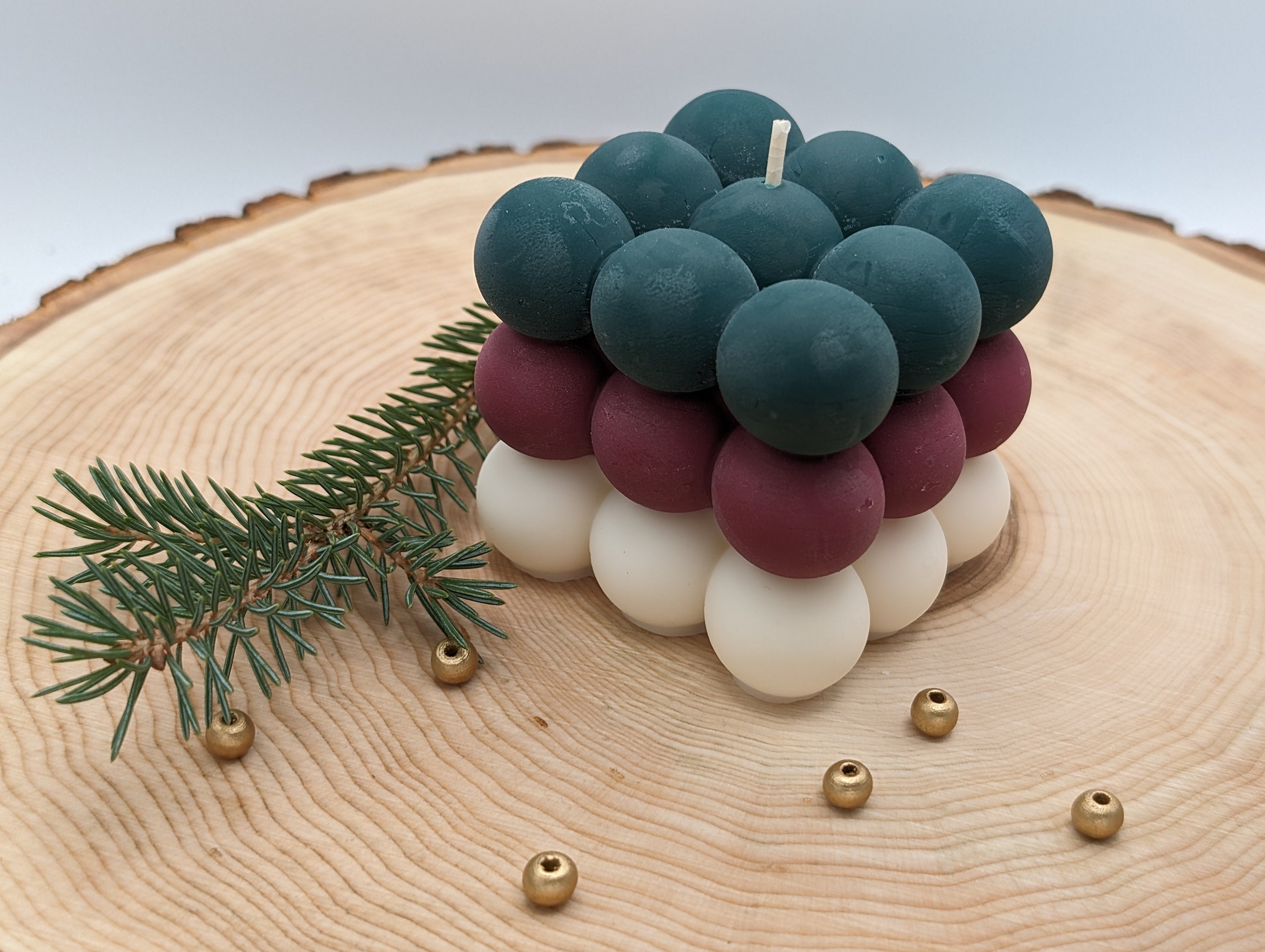 Bubble Candle Modern Cube Candle Home Decor Aesthetic Candle Coffee ...