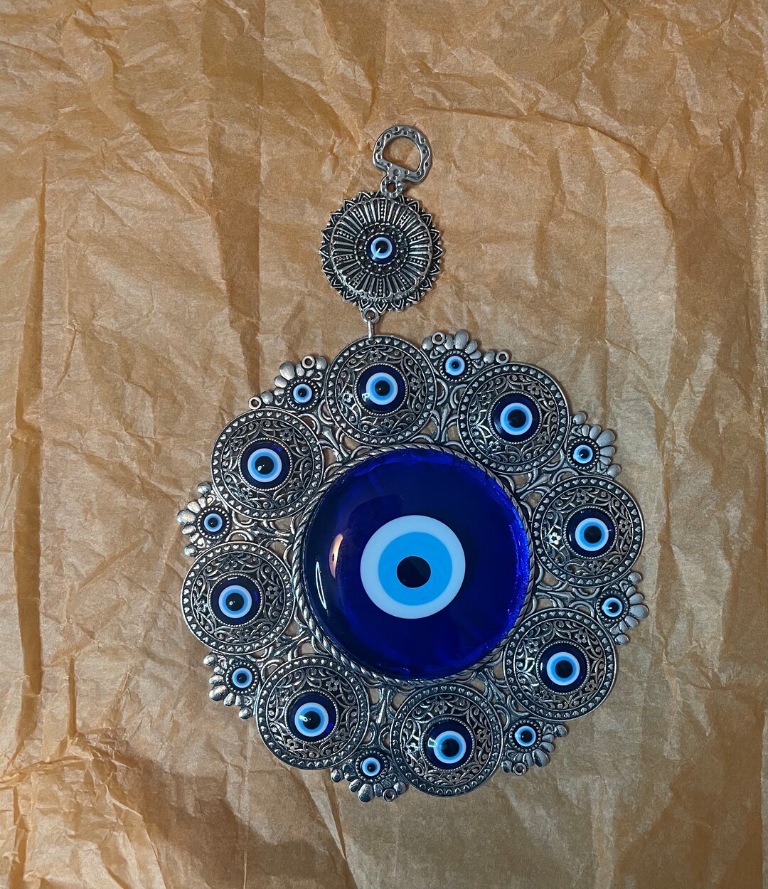 Large Hanging Nazar evil Eye Home Decor Design 2 - Etsy