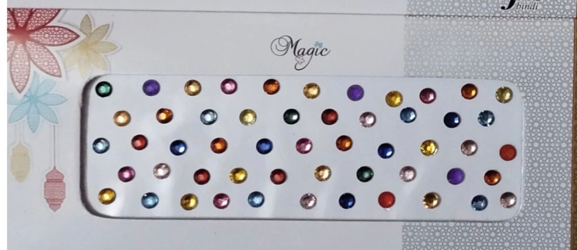 Red Colour Mahavar alta Collection of 8 Type of Bindi approx 200 250 ...