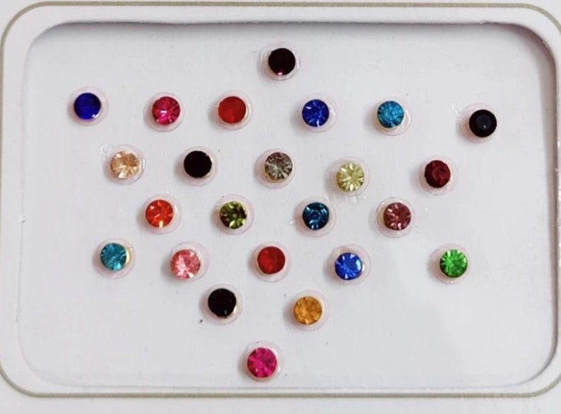 Red Colour Mahavar alta Collection of 8 Type of Bindi approx 200 250 ...