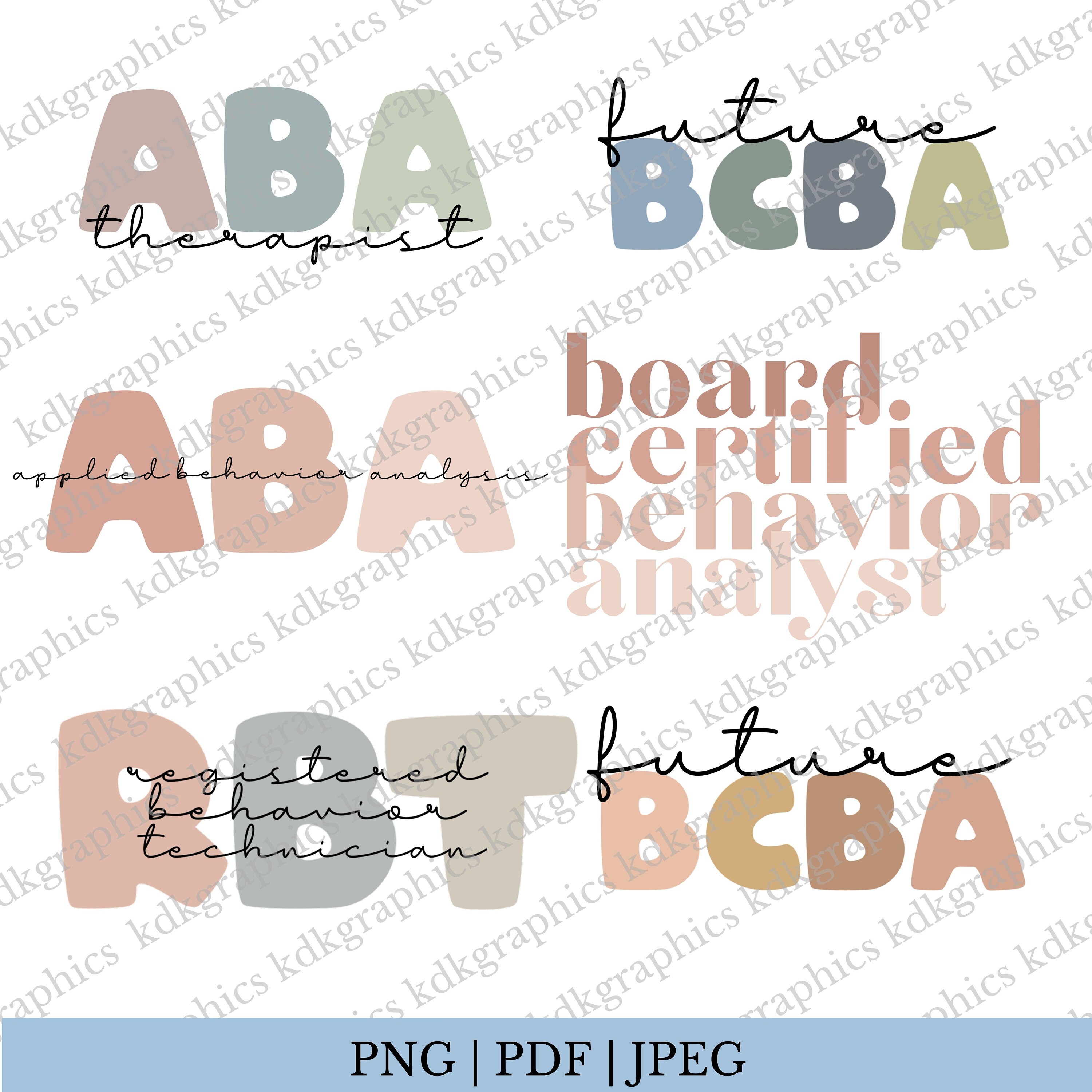 ABA Png Bundle Downloadable Aba Rbt Bcba Image Bundle Aba - Etsy