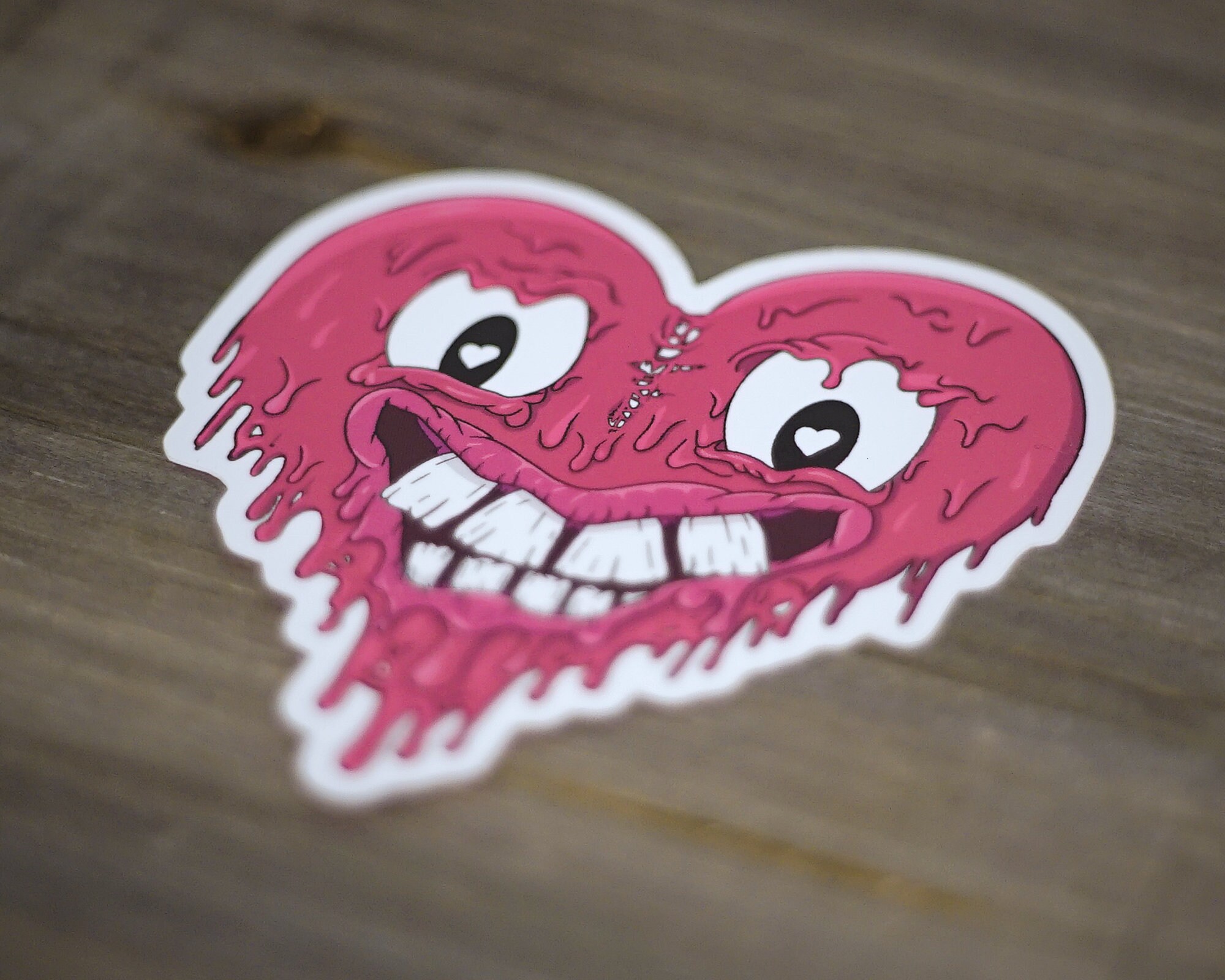 Mr. Melty Heart - Vinyl Sticker - Etsy