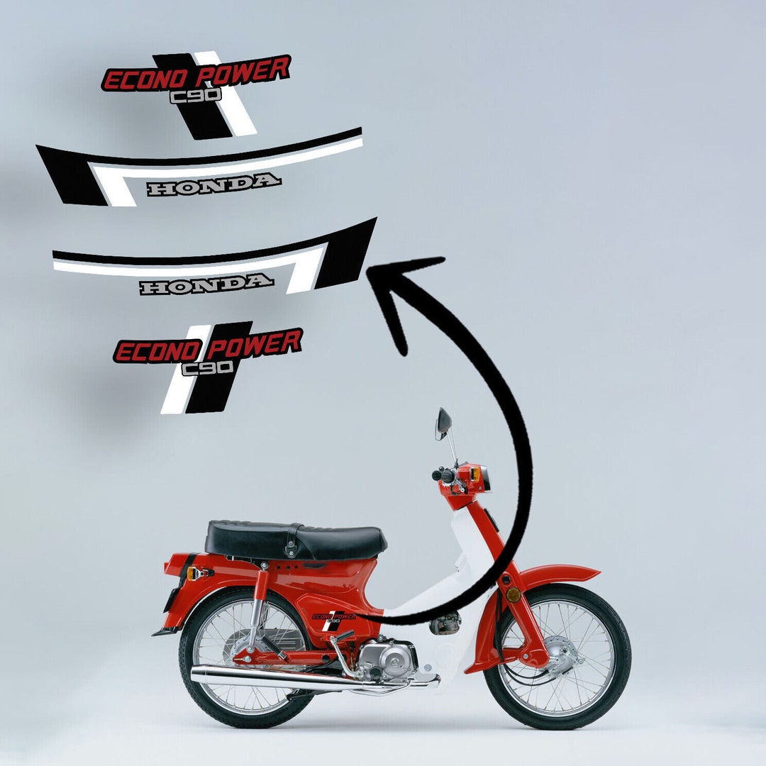 Honda C Cub Cub70 Cub90 Econopower Side Stickers - Etsy