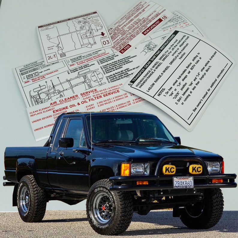 Toyota Hilux LN65 1983-1987 Truck 4x4 Restoration Underbonnet - Etsy
