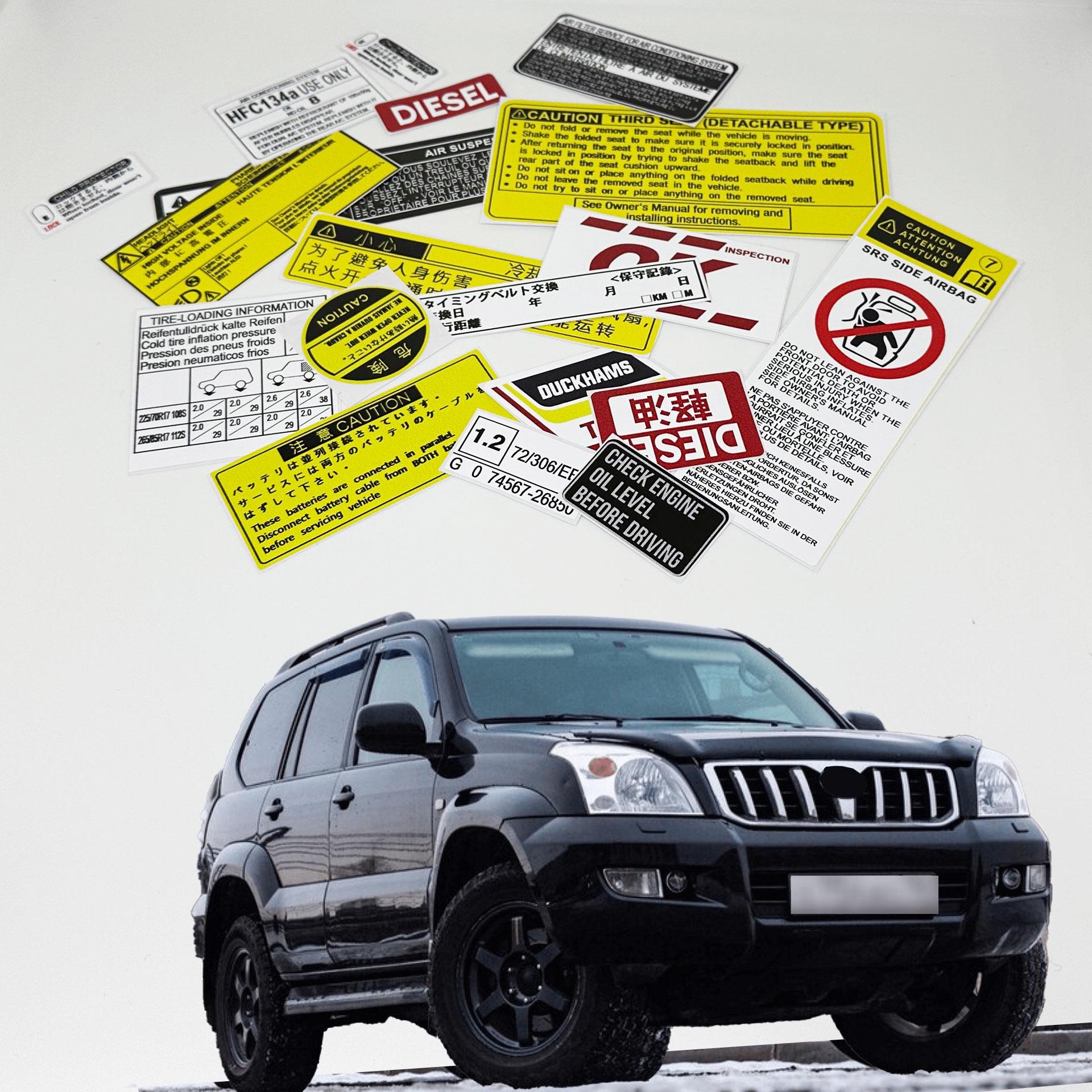 Toyota Landcruiser Prado 3rd Gen J120 Restoration Warning Caution ...