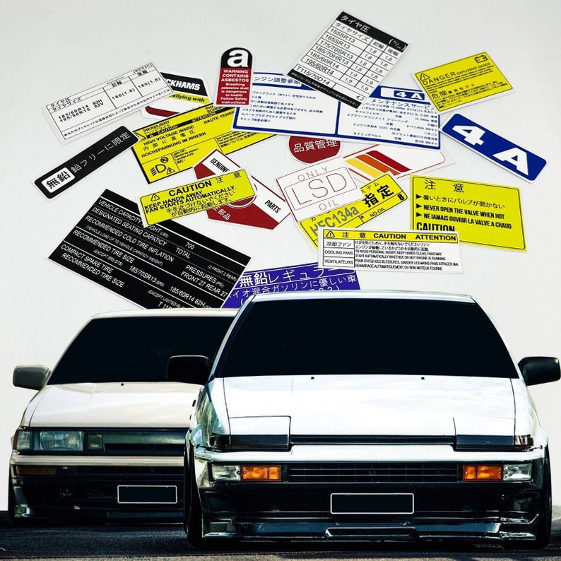 Toyota Ae86 Corolla GTS 1983 1987 4age 4A Restoration Warning Caution ...