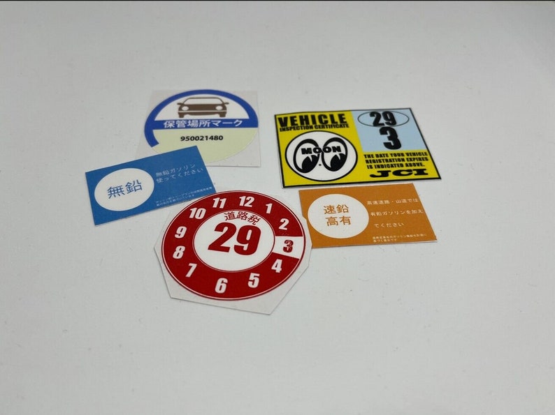 JDM Window Emission Sticker Set - Etsy