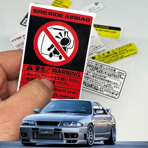 Nissan Skyline R33 Gt-r Restoration Warning Caution Underbonnet Engine ...