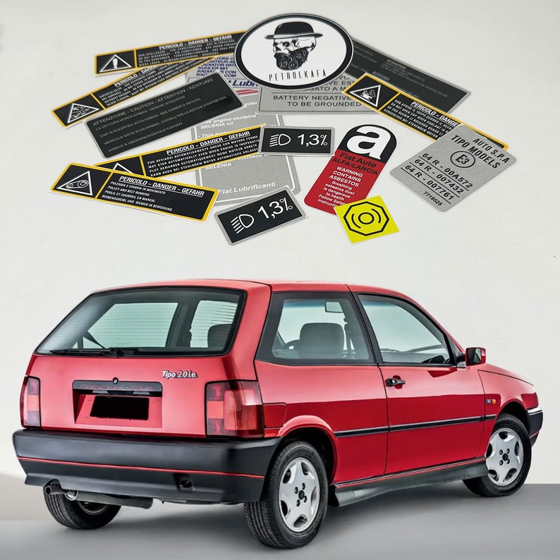 Fiat Tipo Sedicivalvole Restoration Warning Caution Underbonnet Engine ...