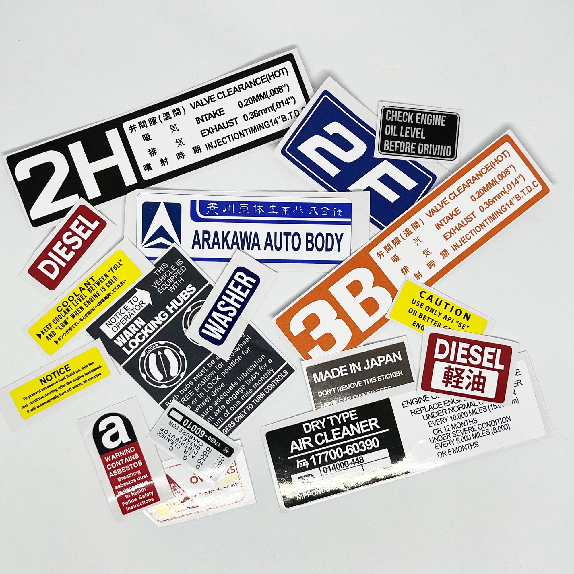 Toyota Fj40 Fj45 FJ Restoration Warning Caution Underbonnet Engine Bay ...