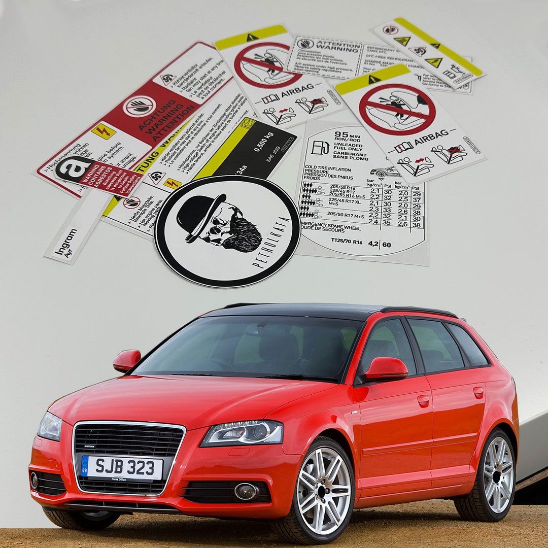 Audi A3 S3 Rs 2003-2012 Urestoration Warning Caution Underbonnet Engine ...