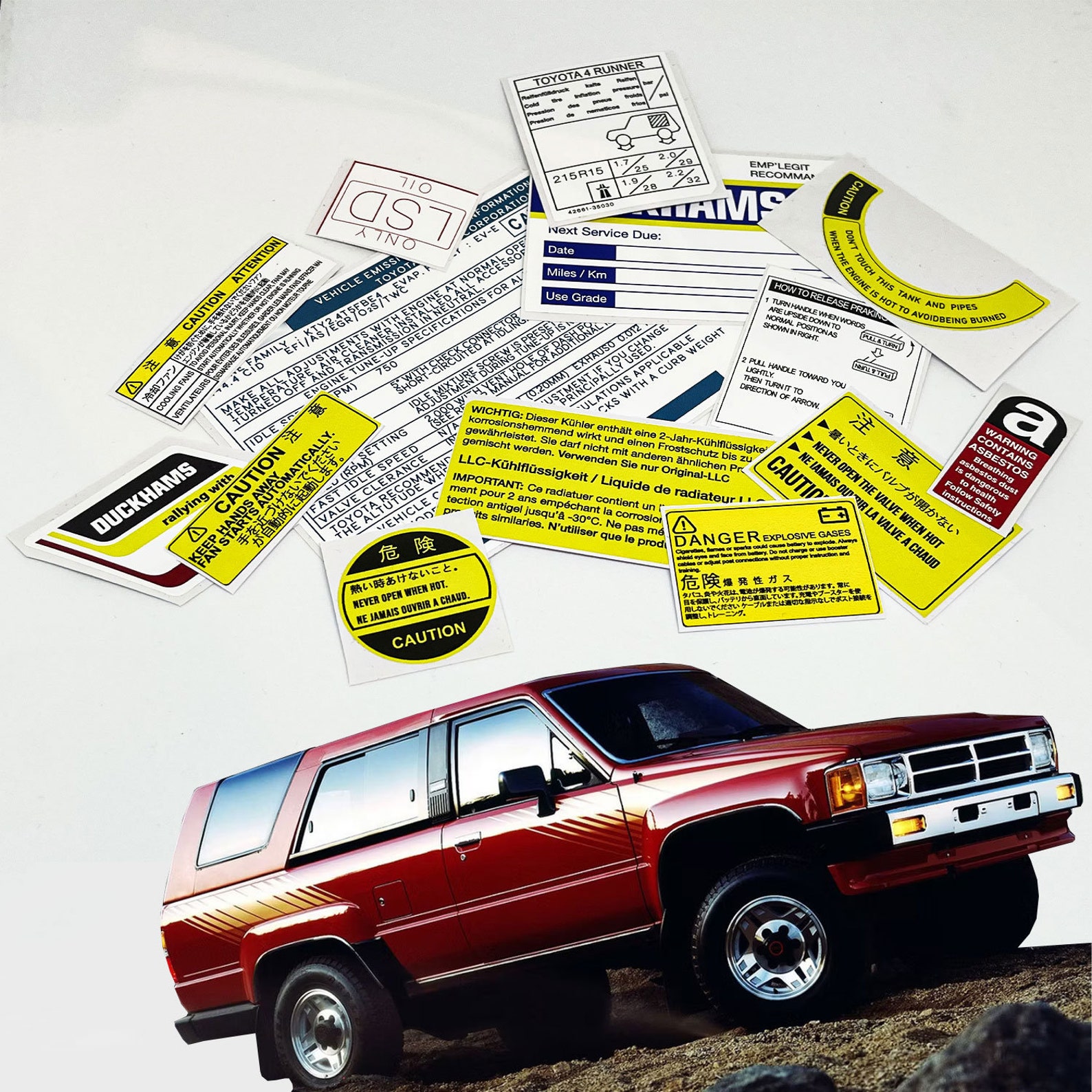 Toyota 4runner Hilux Surf 22re 3.0 V6 Restoration Warning Caution ...