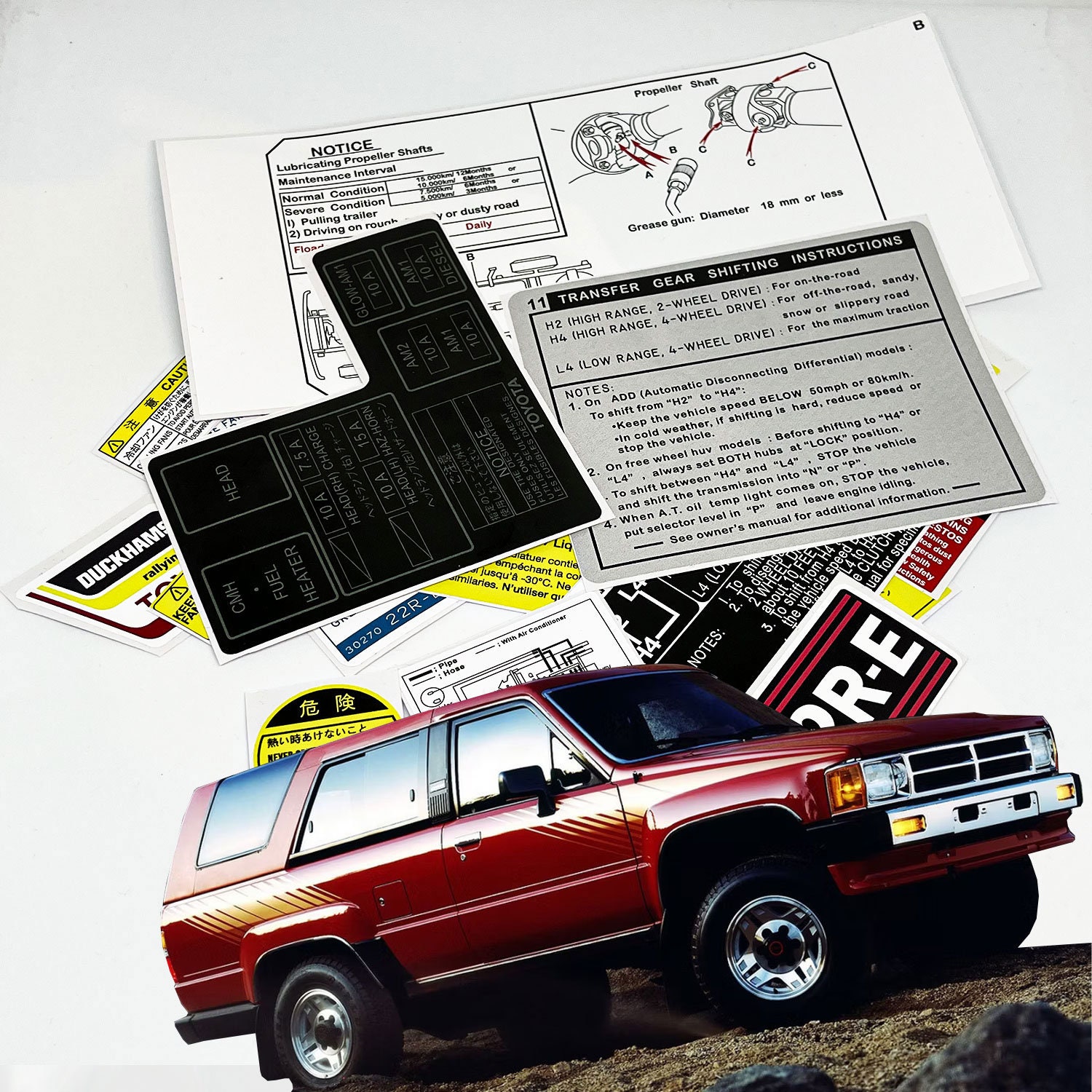 Toyota 4runner Hilux Surf 22re 3.0 V6 Restoration Warning Caution ...