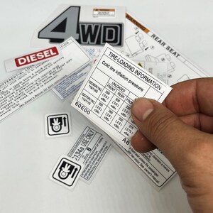 Toyota Land Cruiser 4X4 VDJ79 LC79 Restoration Warning Caution ...