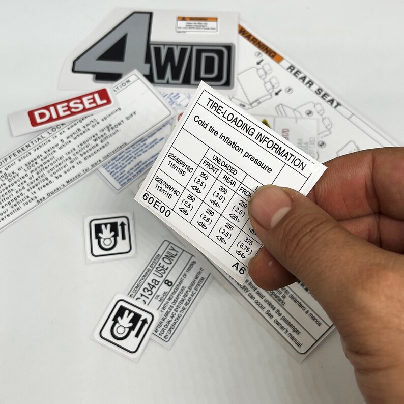 Toyota Land Cruiser 4X4 VDJ79 LC79 Restoration Warning Caution ...