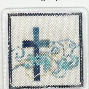 Easter Cross Coaster Beaded Peyote Stitch Digital Pattern - Etsy
