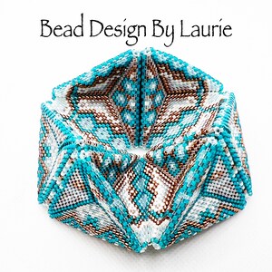 Beaded 3D Kaleidocycle by the Sea Digital Beaded Peyote Pattern - Etsy