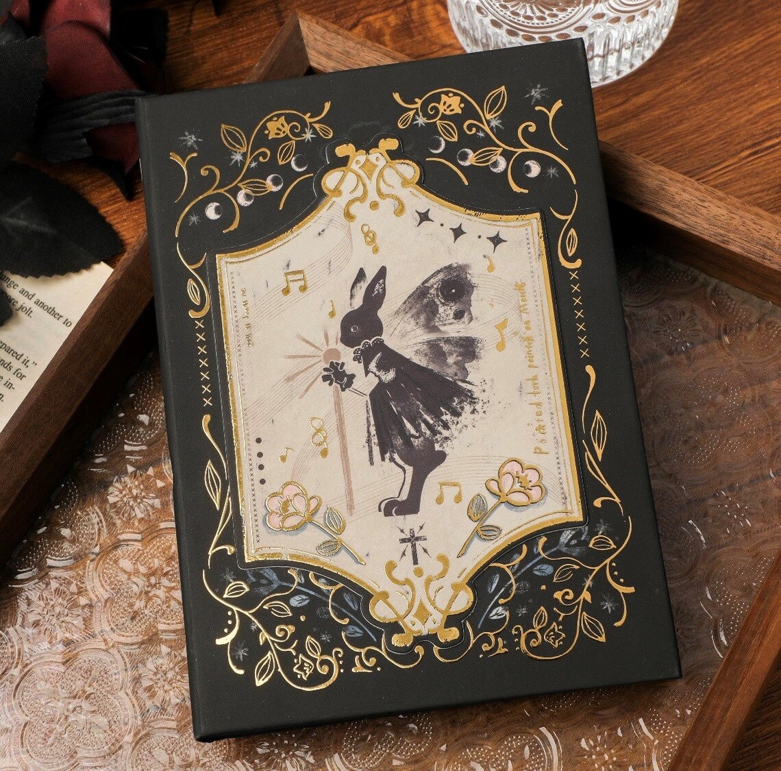 Bluerain: Vintage Gothic Bronzing Cover Personalized Notebook - Etsy ...