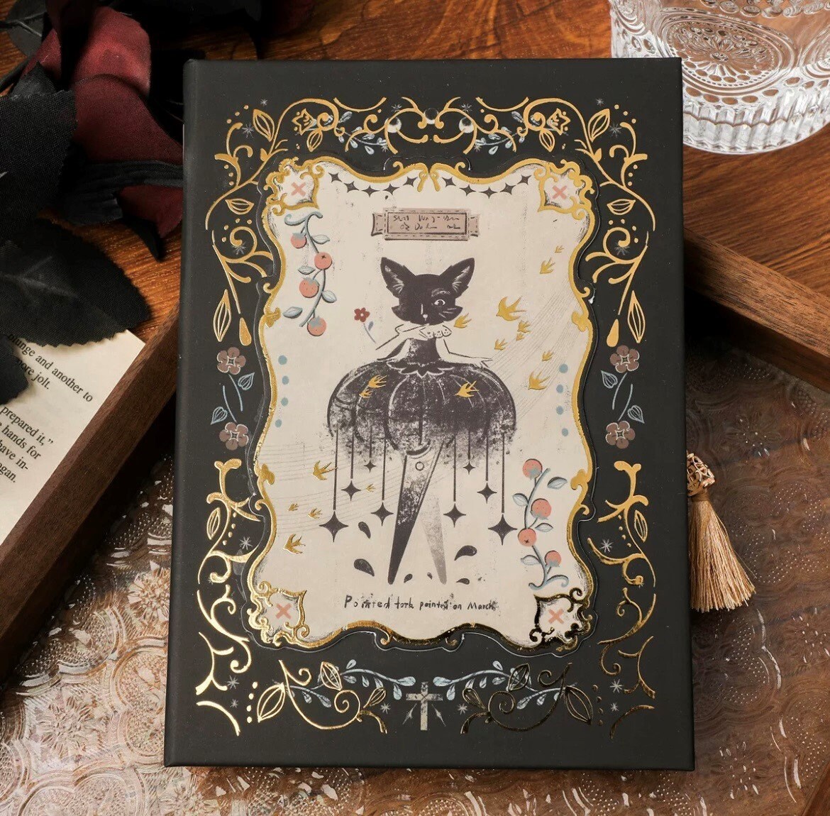 Bluerain: Vintage Gothic Bronzing Cover Personalized Notebook - Etsy ...