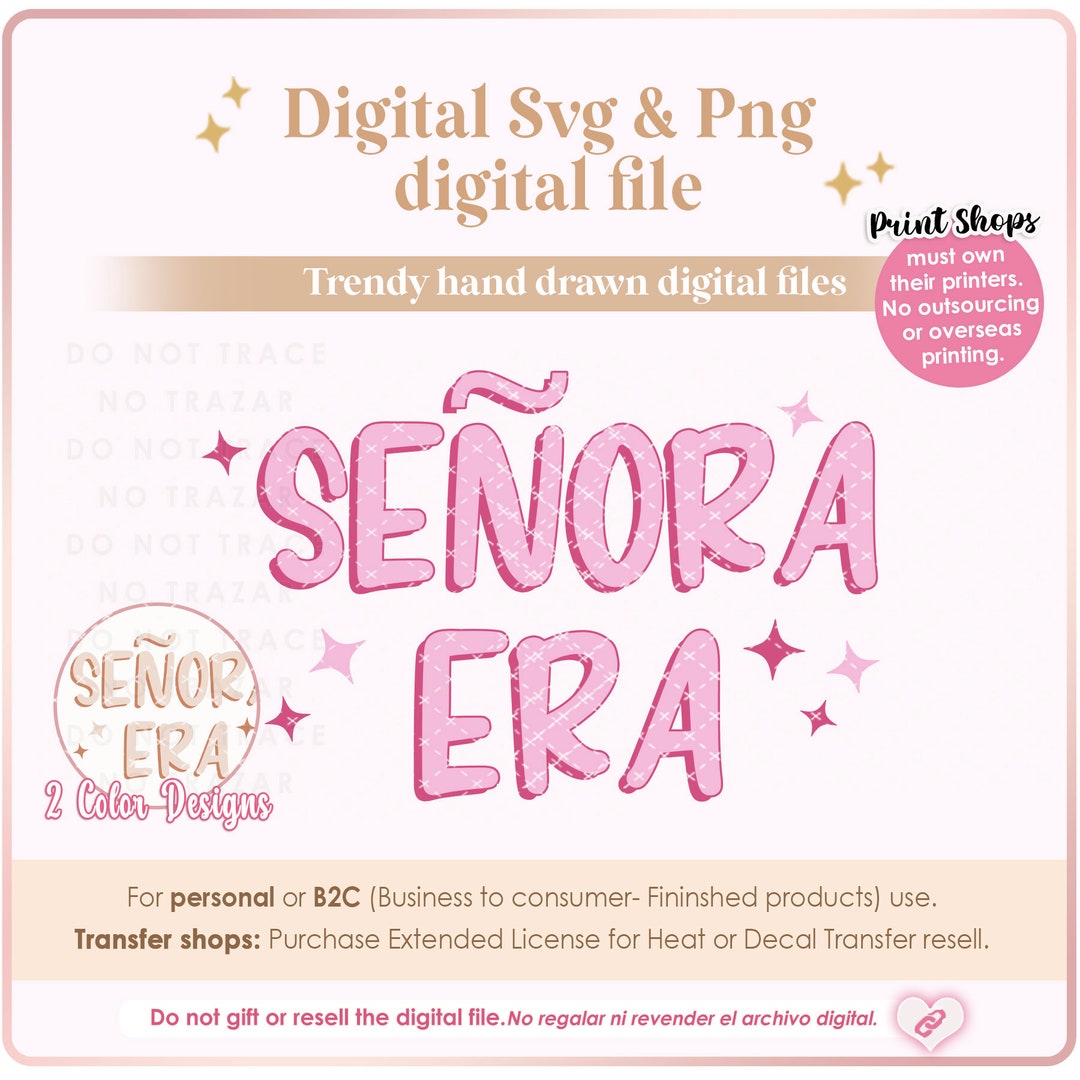 Señora Vibes SVG PNG, Latina Motivational Svg, Sublimation Design ...