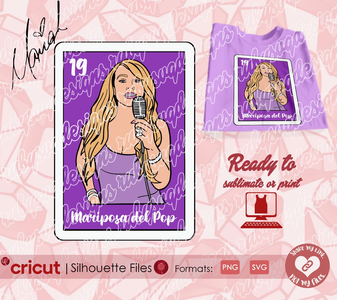Instant Download Mariah Mariah Svg Singer Svg Listeria - Etsy