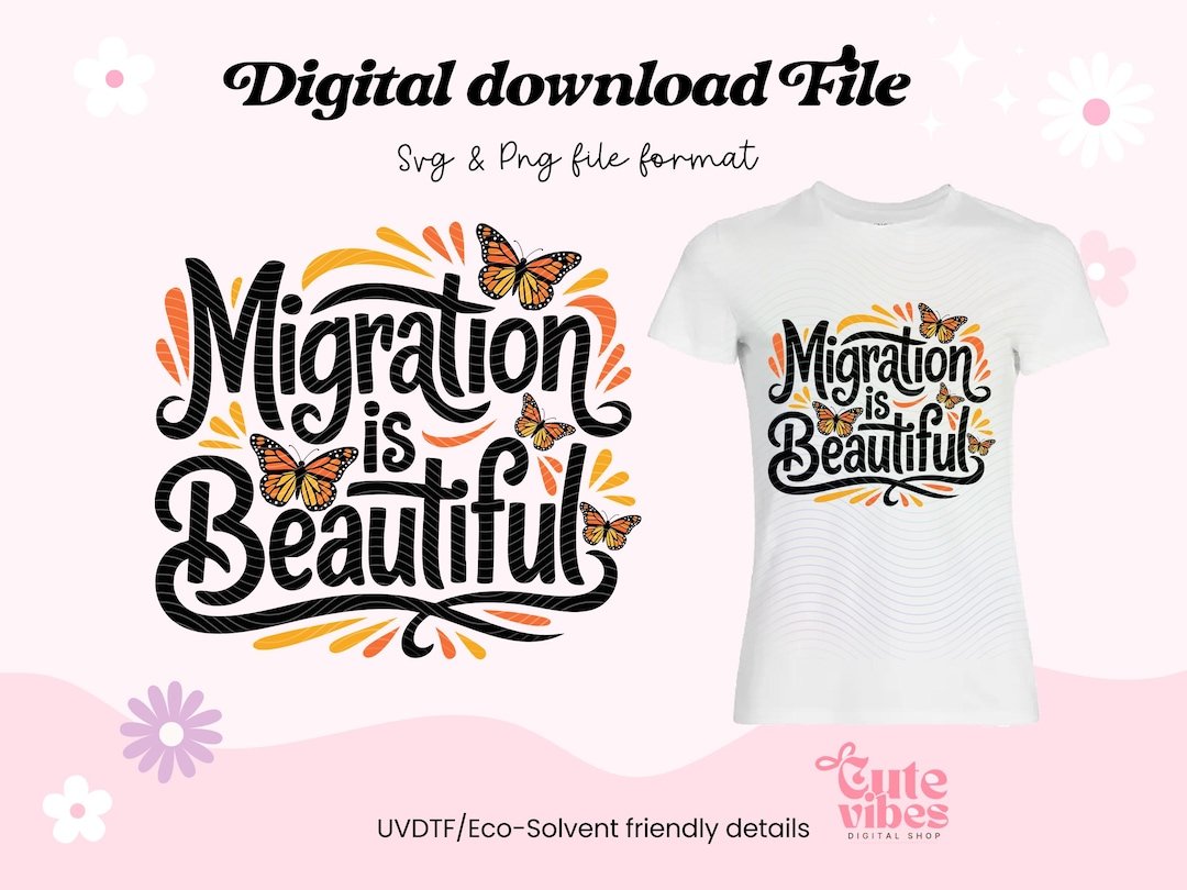 Migration is Beautiful Png Svg, Daughter of Immigrants, Made in Mexico ...