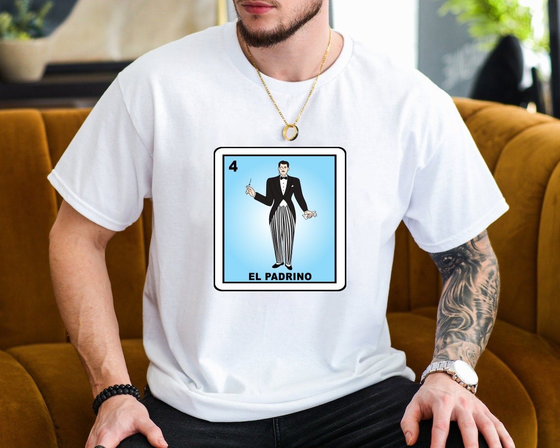 El Padrino PNG, God Father Mexican Loteria PNG for Print, El Padrino ...