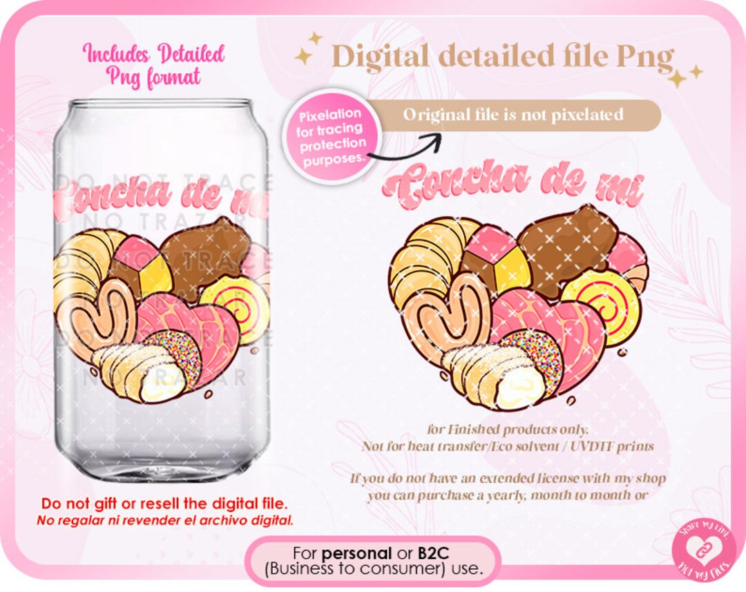 Pan Dulce Png, Valentines Day Sweet Bread Digital File, Valentines Day ...