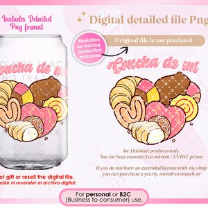 Pan Dulce Png, Valentines Day Sweet Bread Digital File, Valentines Day ...