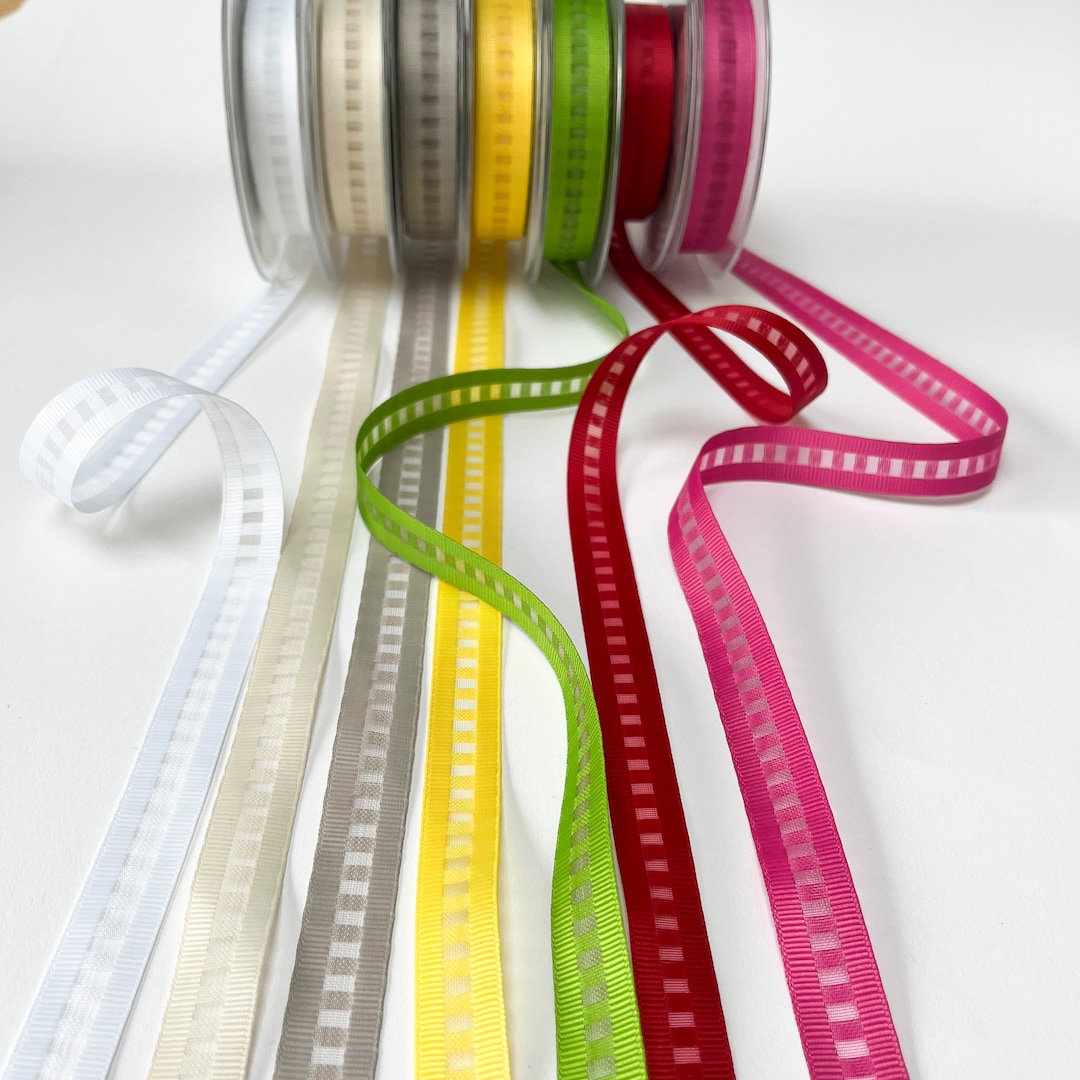 3m X 15mm Wide Ladder Stripe Ribbon - 3 Metre Length. Decorative Stripe ...