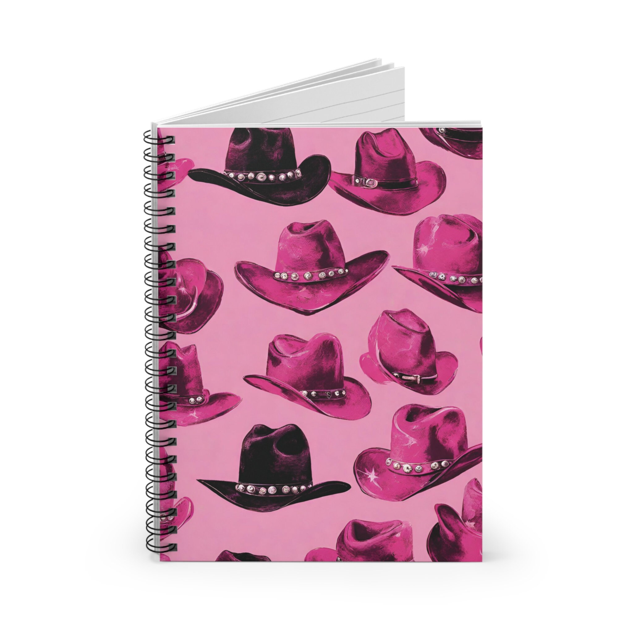 Western Spiral Notebook, Pink Notebook, Cowgirl Gift, Cowgirl Notebook ...