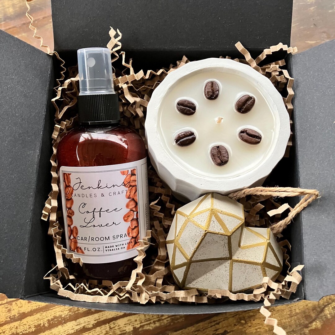 Coffee Lover Candle Gift Box, Candle Gift Box, Gift for Her, Candle ...