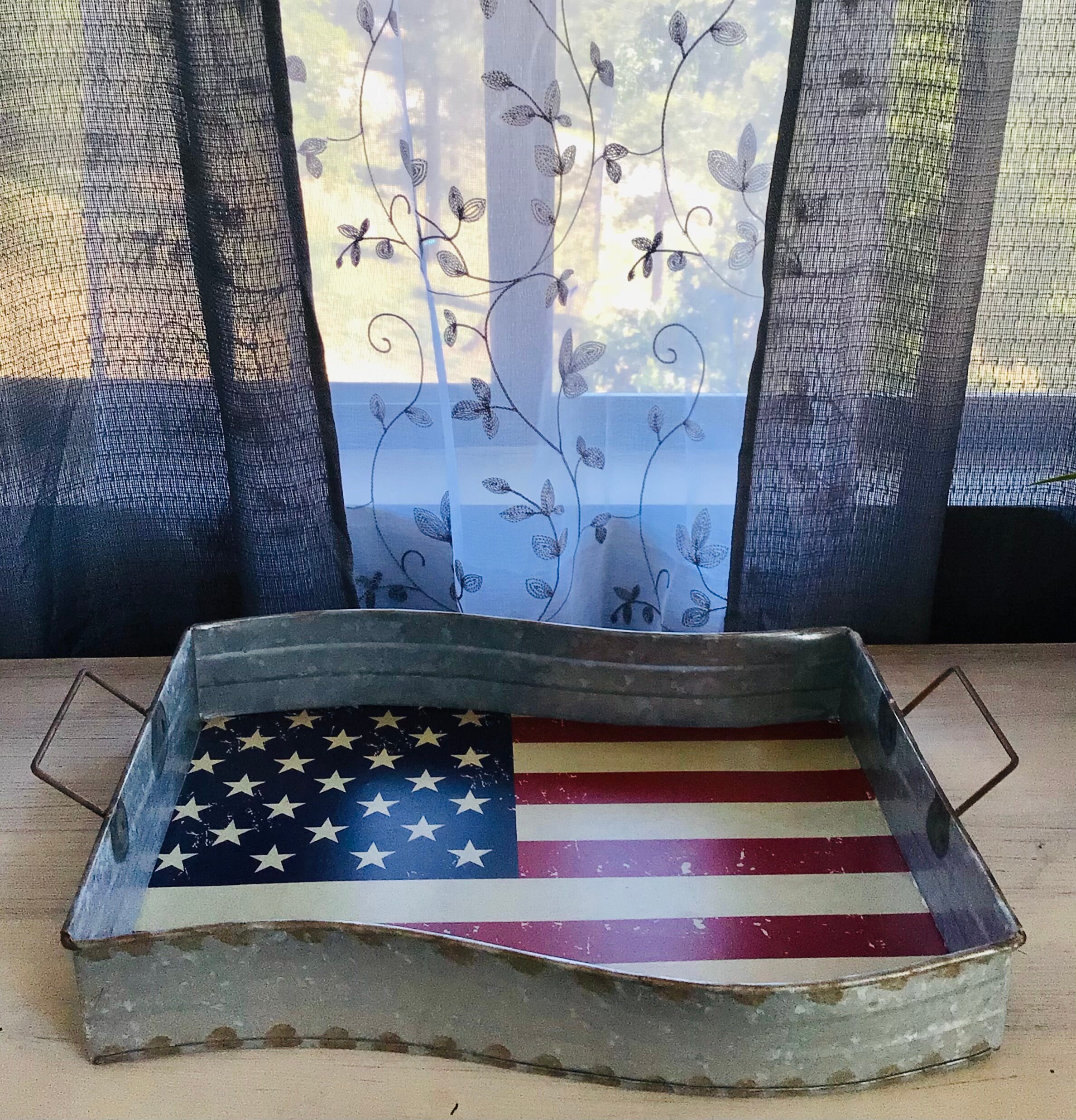 American Flag Serving Tray - Etsy