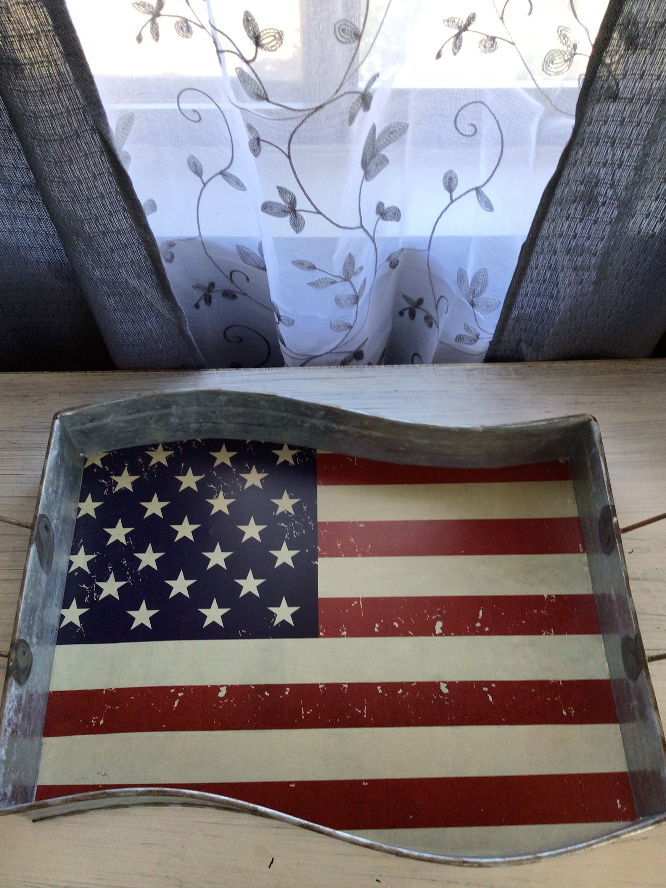 American Flag Serving Tray - Etsy