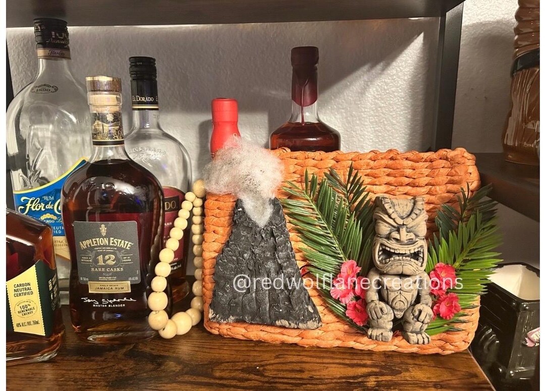 Tiki Purse: Light-up Volcano, Totem & Hibiscus - Island Statement Bag ...