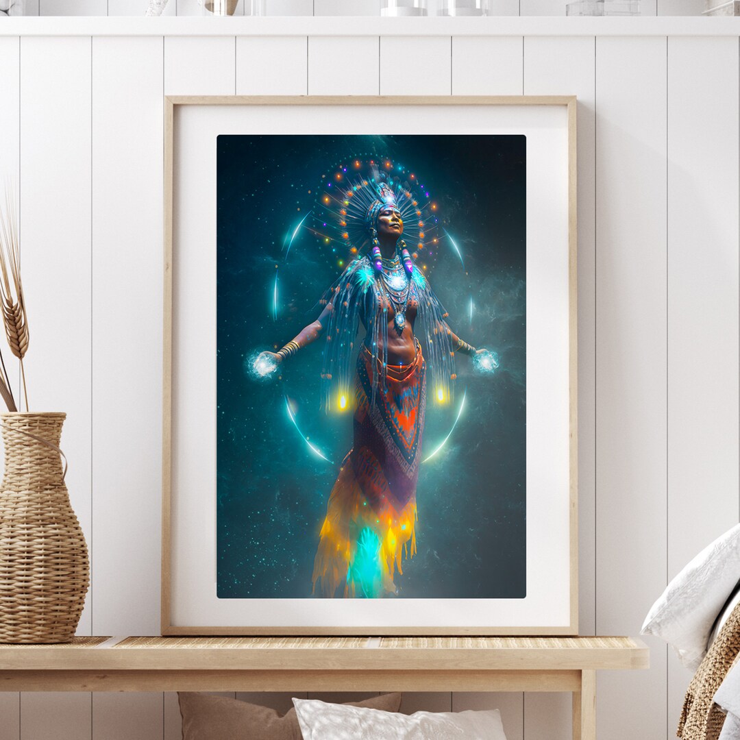 Native American Goddess Wall Art Prints Spiritual Wall Art - Etsy