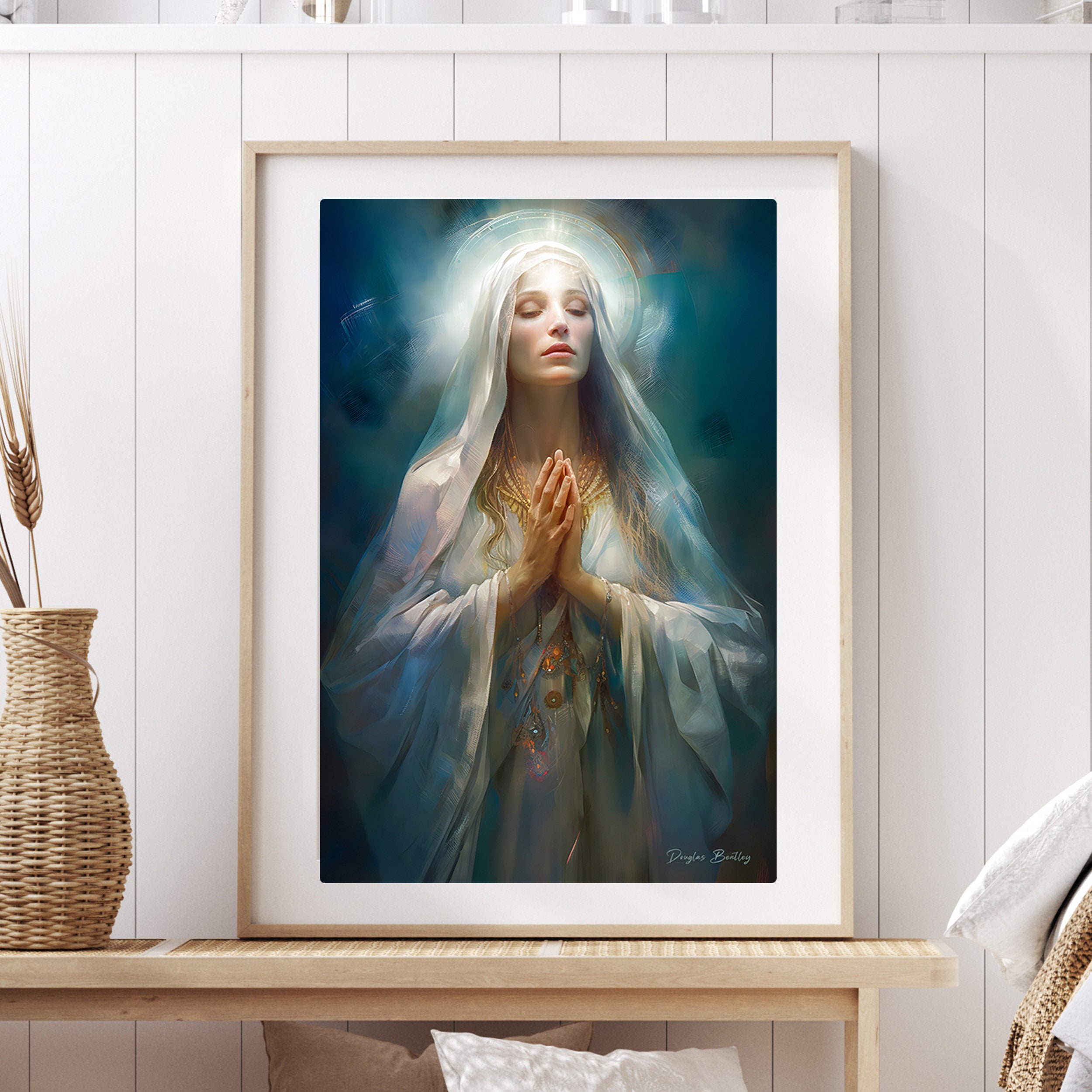 Virgin Mary Wall Art Prints Catholic Art Prints Gifts Spiritual Wall ...