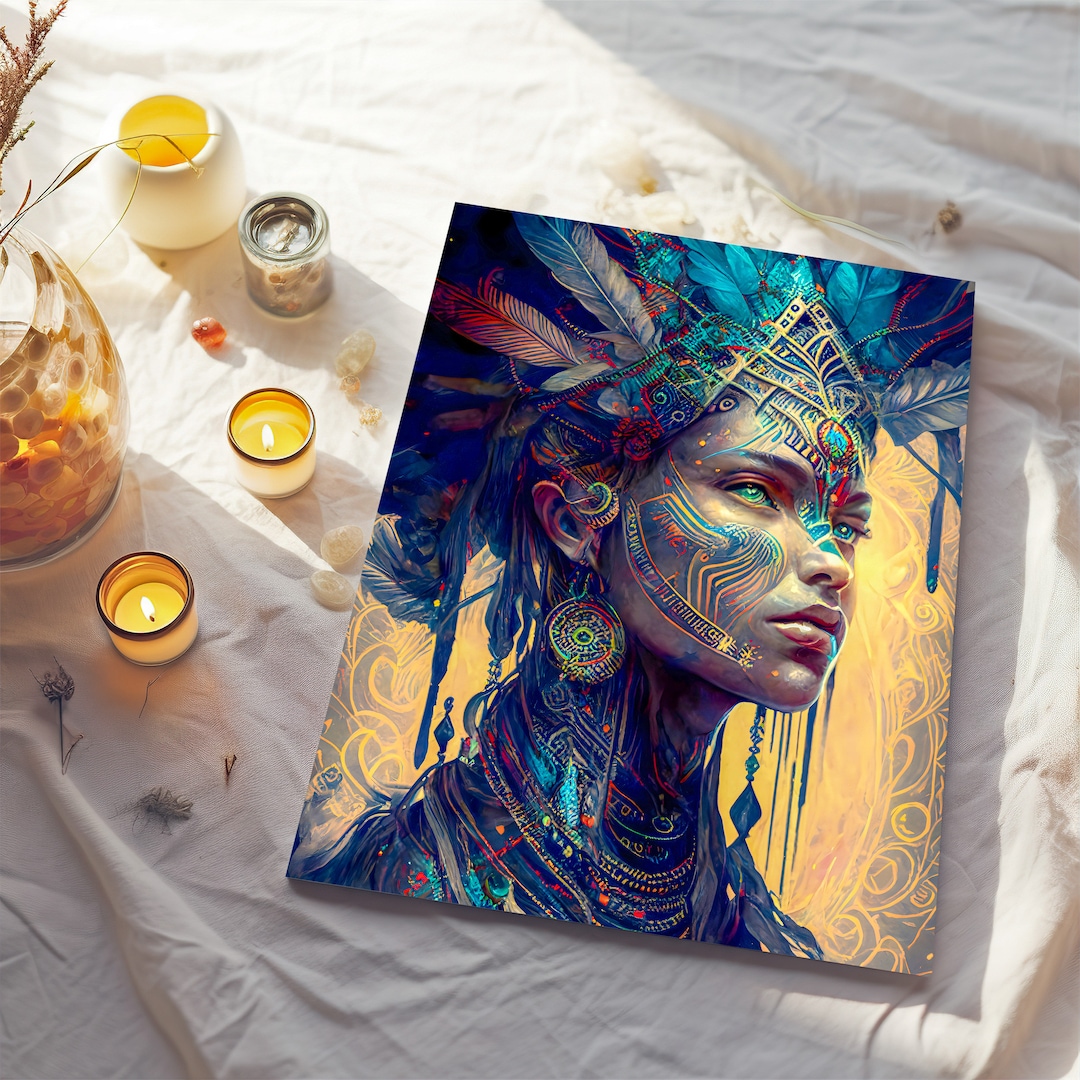 African Goddess Deity Wall Art Prints Psychedelic DMT - Etsy