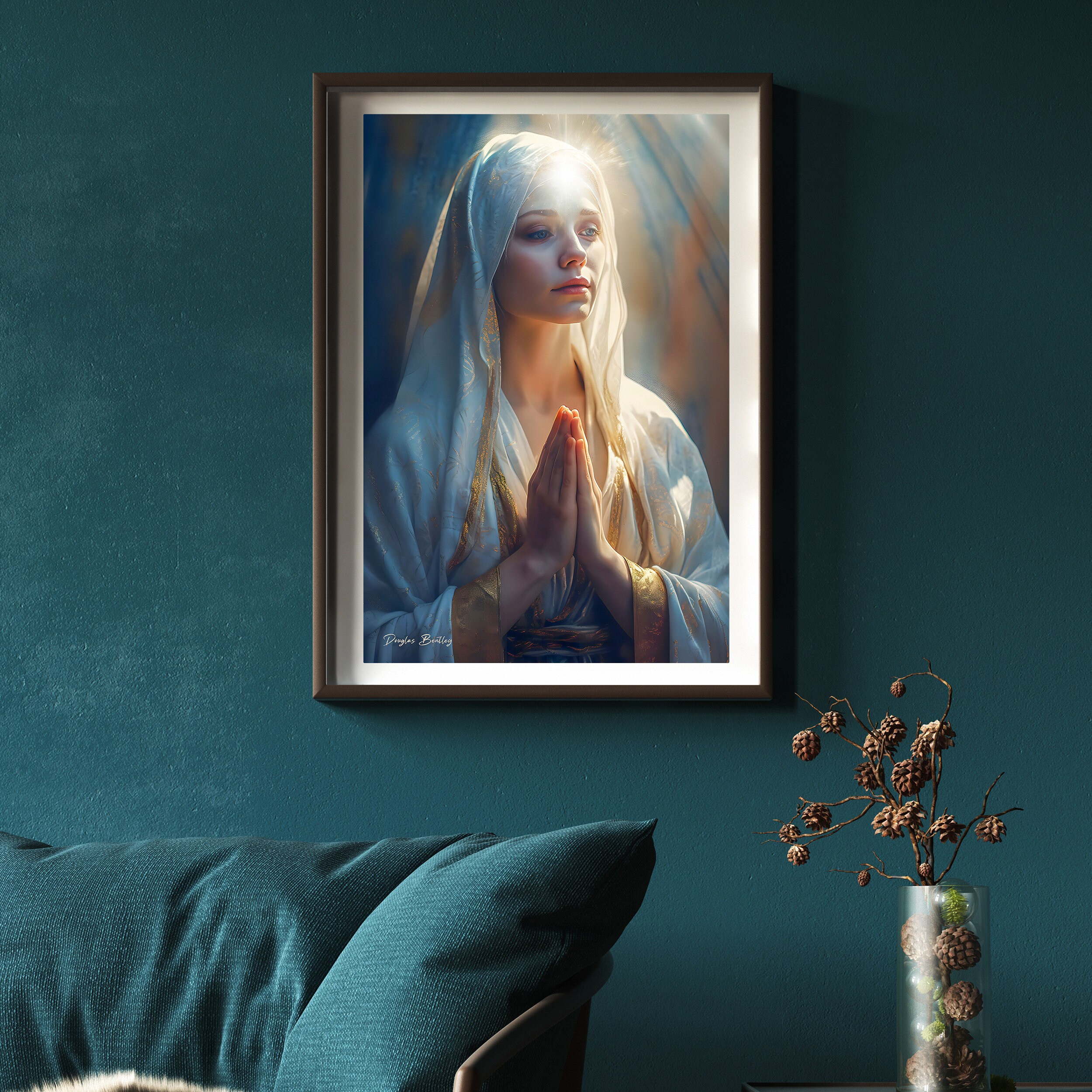 Virgin Mary Wall Art Prints Catholic Art Prints Gifts Spiritual Wall ...
