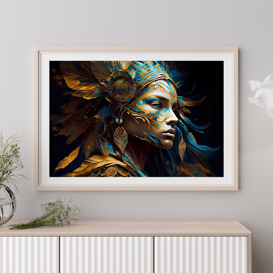 Native American Goddess Wall Art Prints Spiritual Wall Art - Etsy