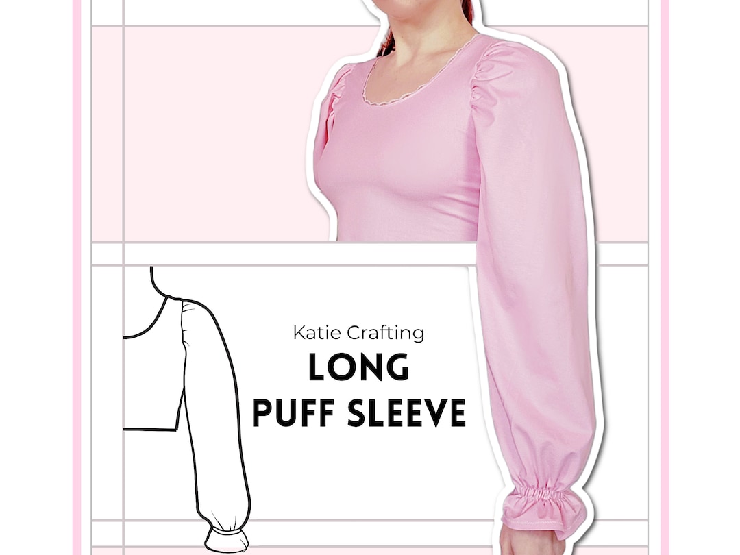 Long Puff Sleeve Sewing Pattern | Mix & Match | Add on Sleeves ...