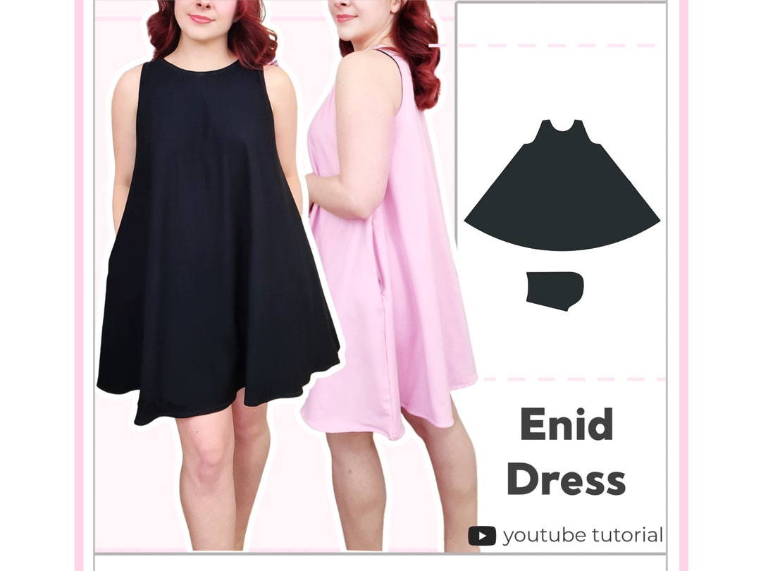 Reversible A-line Dress With Pockets Digital PDF Sewing Pattern XS 5XL ...