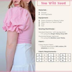 Large Puff Sleeve Sewing Pattern | Mix & Match | Add on Sleeves | Digital PDF Sewing Pattern ...