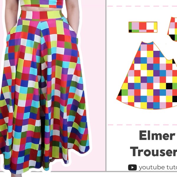 Wide Leg Pants Pattern - Etsy